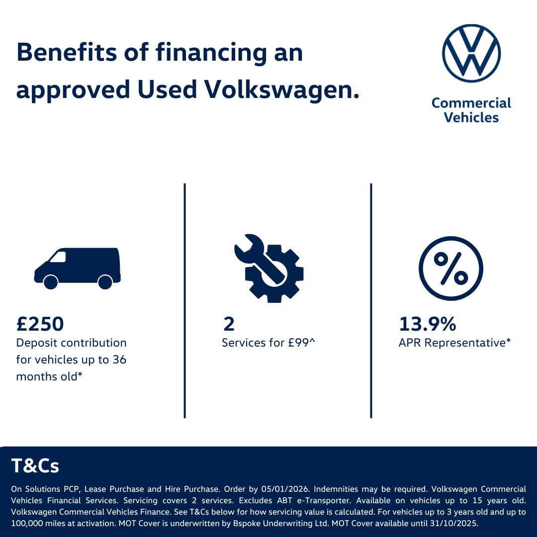 Used Vans NI | 2025 Volkswagen Transporter T32 SWB 2.0 TDI 150 Commerce ...