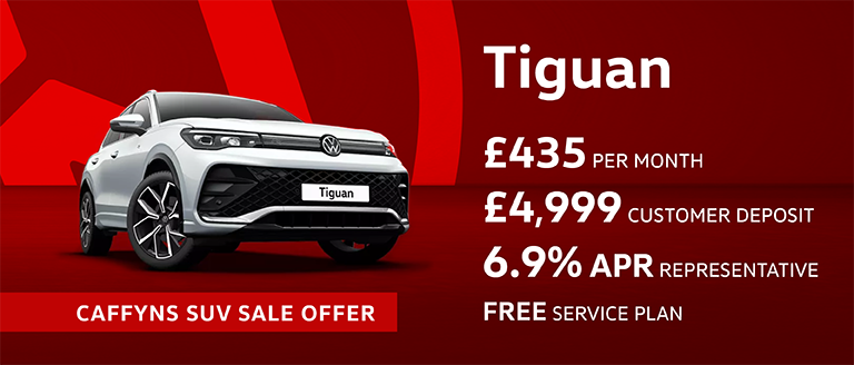 Volkswagen Tiguan SUV Sale Offer | Sussex & Kent | Caffyns Volkswagen