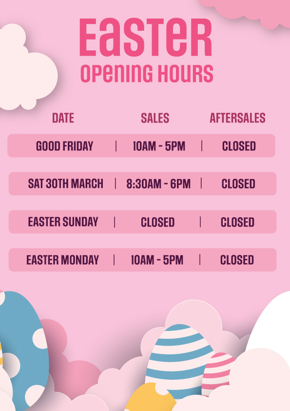 Easter Opening Hours - Richmond Motor Group