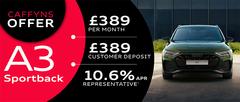 Audi A3 Sportback Finance Offer | Sussex & Kent | Caffyns Audi