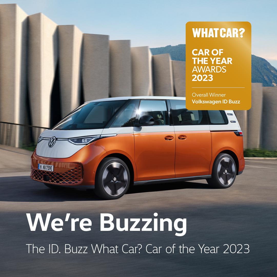 Volkswagen ID.Buzz Crowned Car Of The Year at the What Car Awards? 2023.